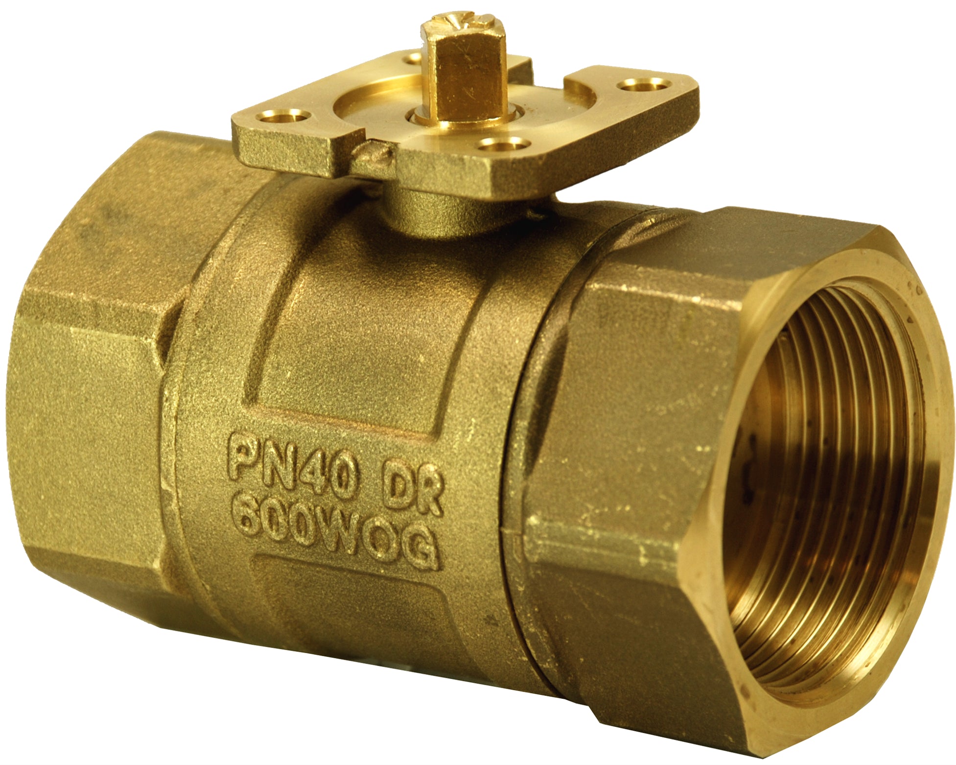 Siemens VAI61.40-25 Ball Valve, 2-Way, Internal Thread, PN40, DN40, Kv ...